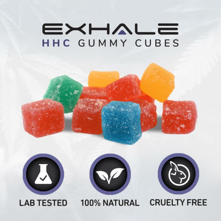 Buy HHC Gummy Cubes - Exhale Wellness