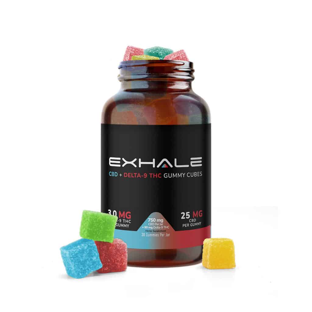 CBD THC Gummies Cubes Online - Exhale Wellness