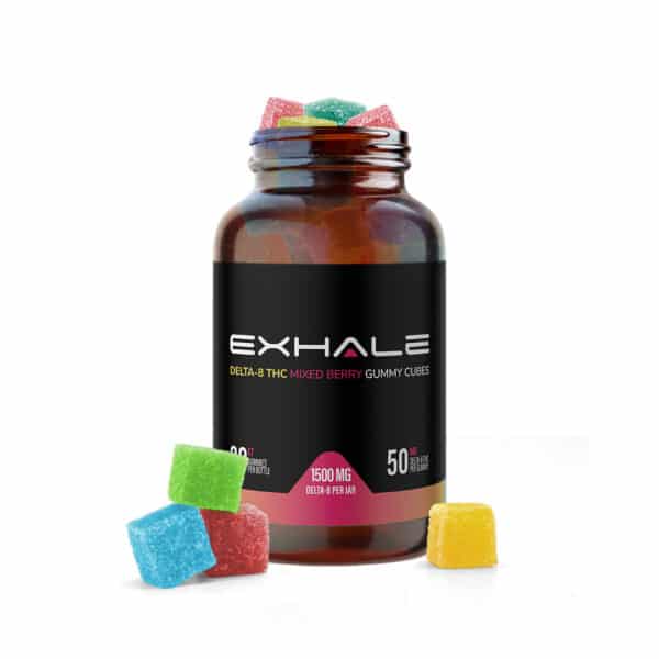 1500mg Delta 8 Gummies | Mixed Berry Gummies - Exhale