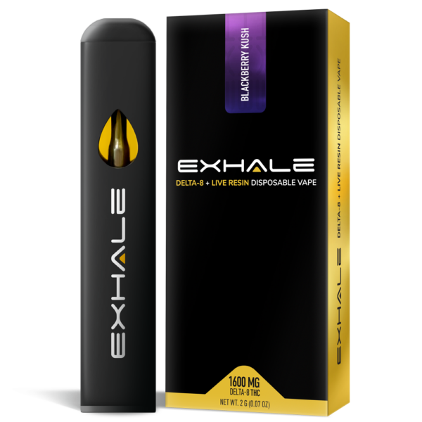Delta 8 THC Live Resin Disposable Vape Pen - Exhale Wellness