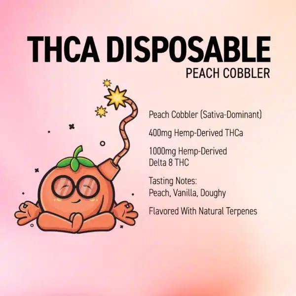 Peach Cobbler THCA Disposable - Exhale Wellness