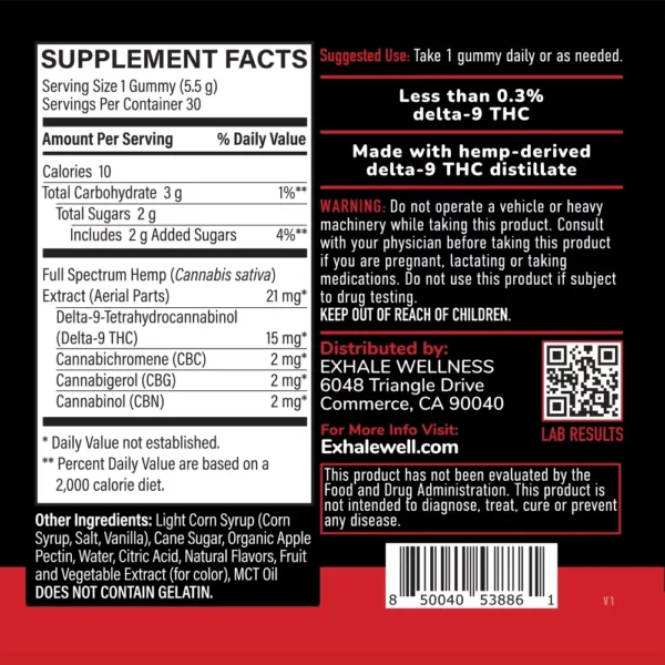 Buy Delta 9 Cubes | Federally Legal D9 Gummies Online - Exhale Wellness